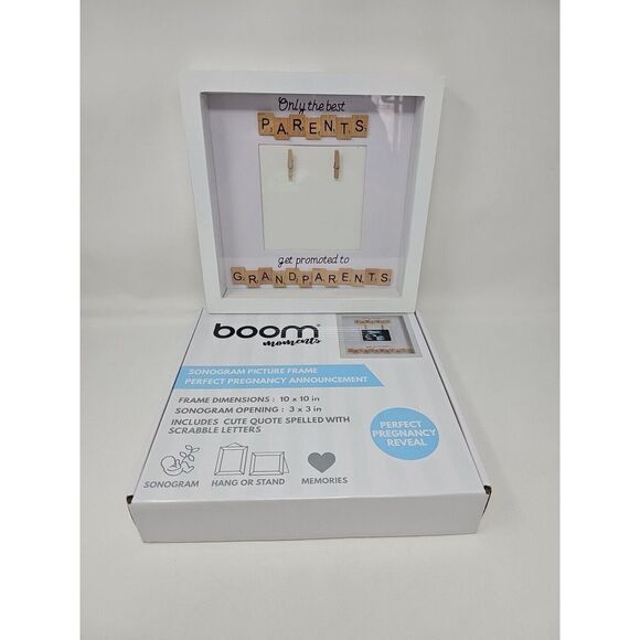 Accents | Boom Moments Sonogram Picture Frame 1x10 New Grandparents ...